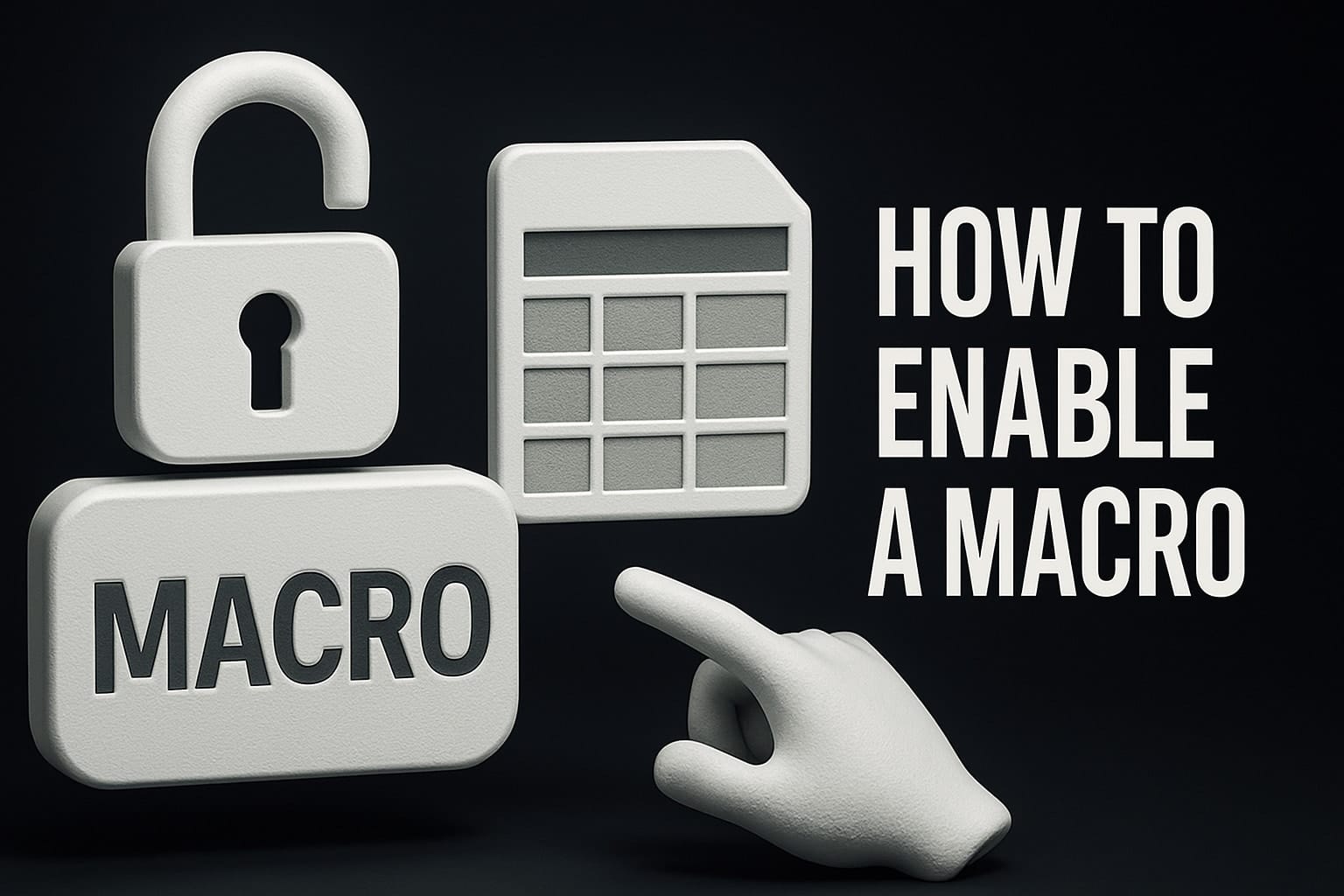 How to Enable a Macro Guide for Beginners (2026) - The Analytics Doctor